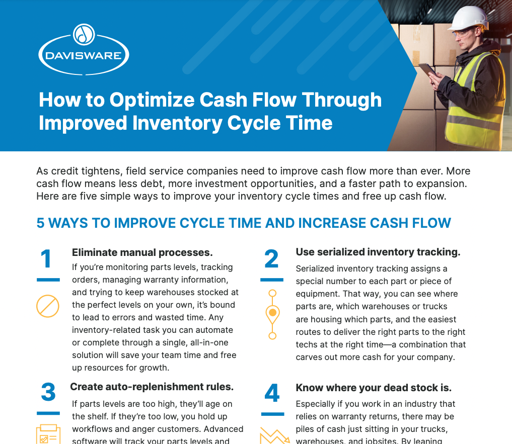 How to Optimize Cash Flow Through Improved Inventory Cycle Time